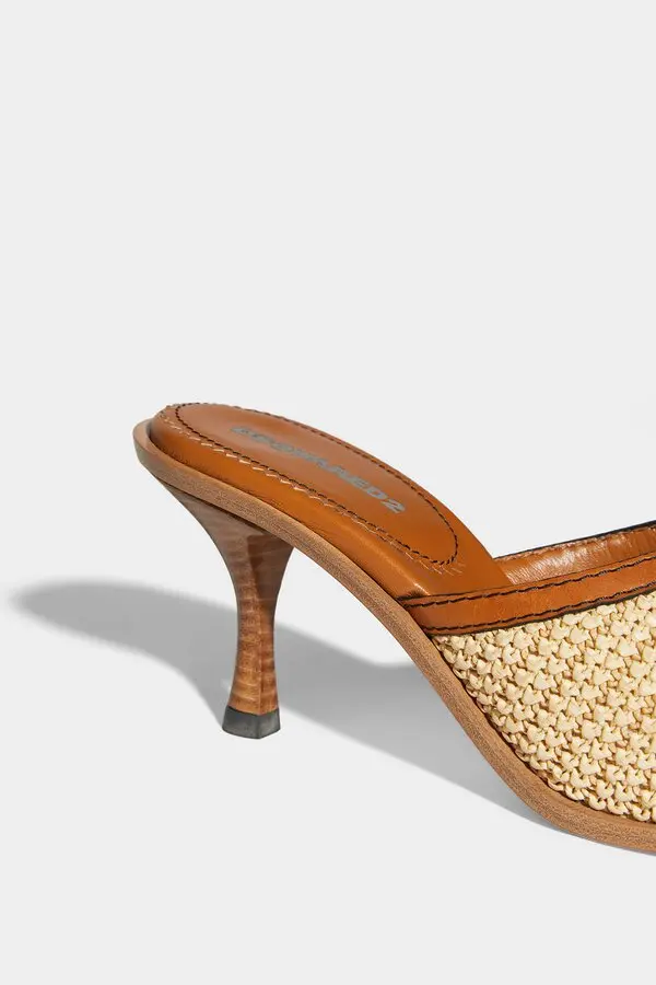 Dsquared2 Jungle Rafia Sandals