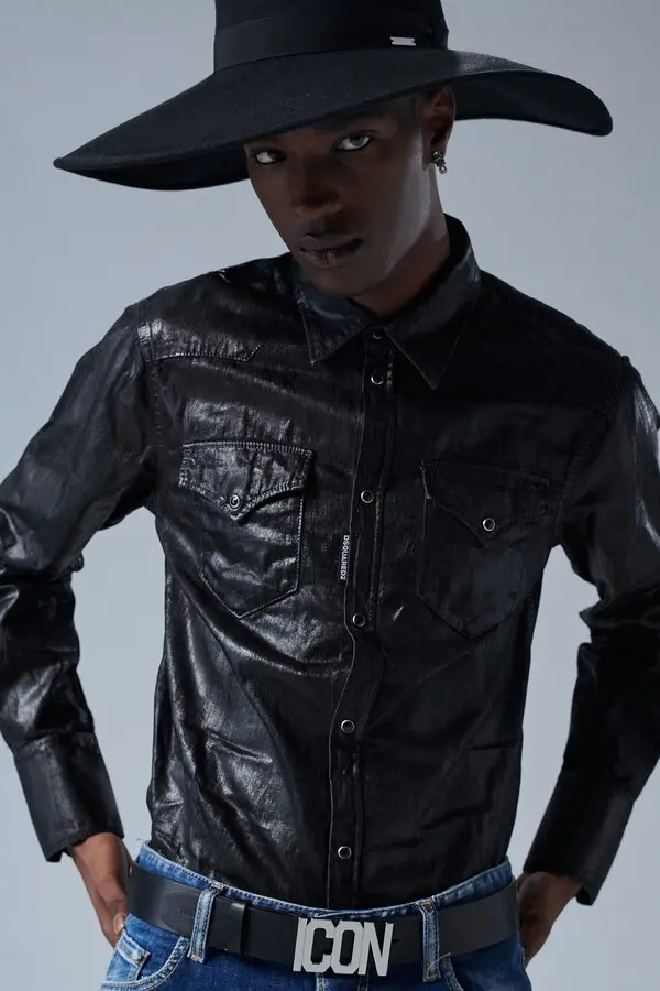 Dsquared2 Shiny Wash Classic Western Shirt