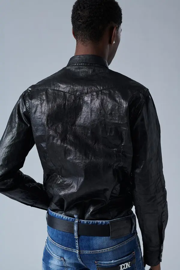 Dsquared2 Shiny Wash Classic Western Shirt