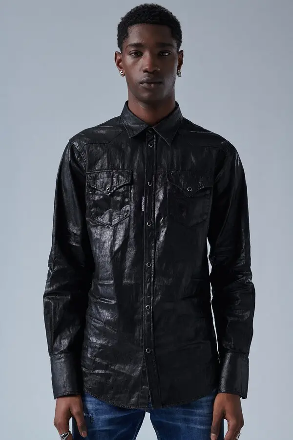 Dsquared2 Shiny Wash Classic Western Shirt