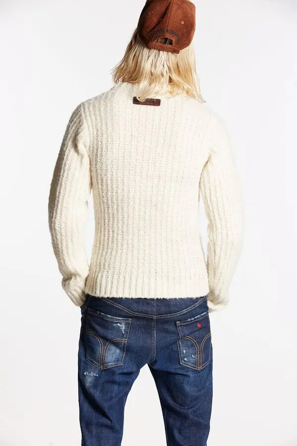 Dsquared2 Muscle Half English Rib Knit Sweater