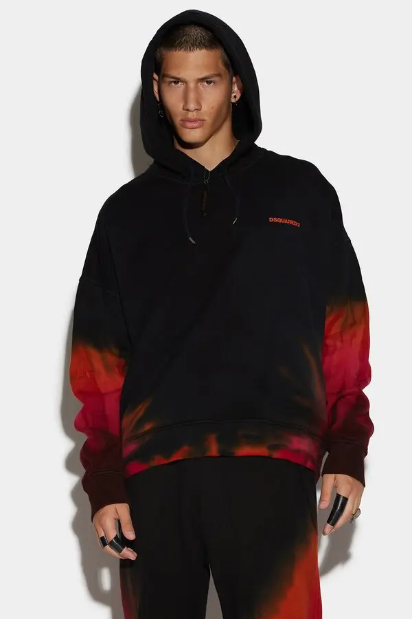 Dsquared2 Flamen Tie&dyed K2 Over Hoodie