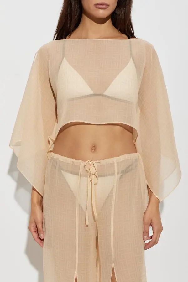 Balmain Silk Beach Poncho