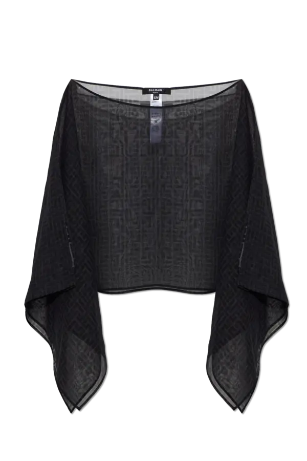 Balmain Silk Beach Poncho