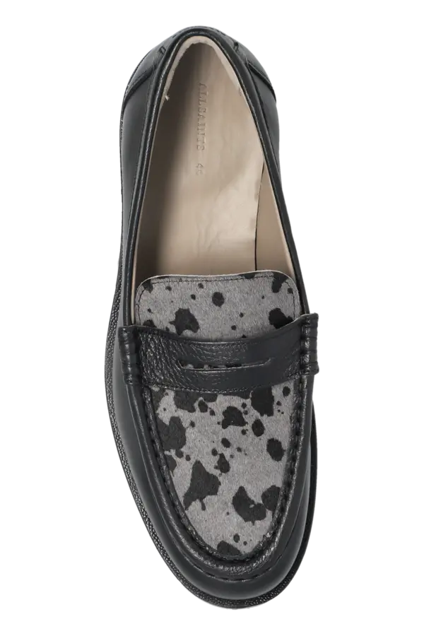 ALLSAINTS Leather Loafers With Paneled Detail