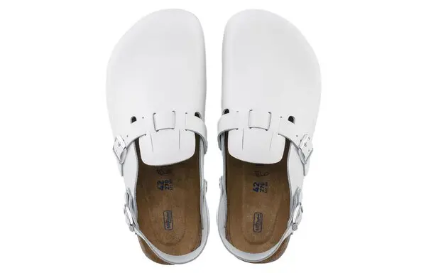 BIRKENSTOCK Kay Sl Natural Leather Narrow Fit Sandals - White