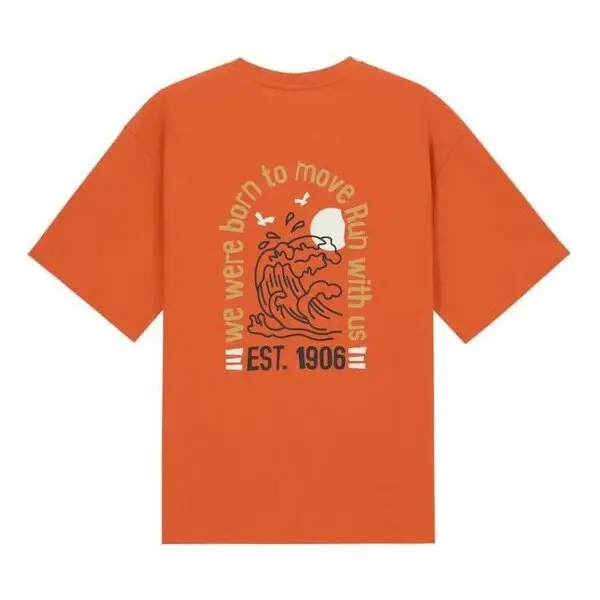 NEW BALANCE Cartoon Logo T-shirt Asia Sizing
