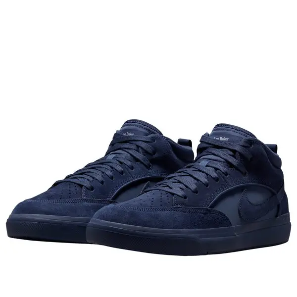 Nike React Leo Mid Top Sneakers - Navy/navy