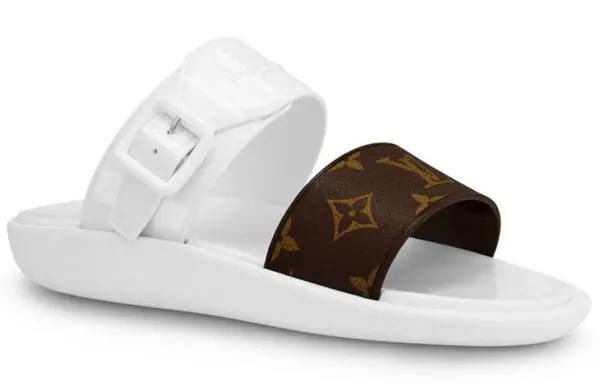 LOUIS VUITTON Sunbath Slides 'white