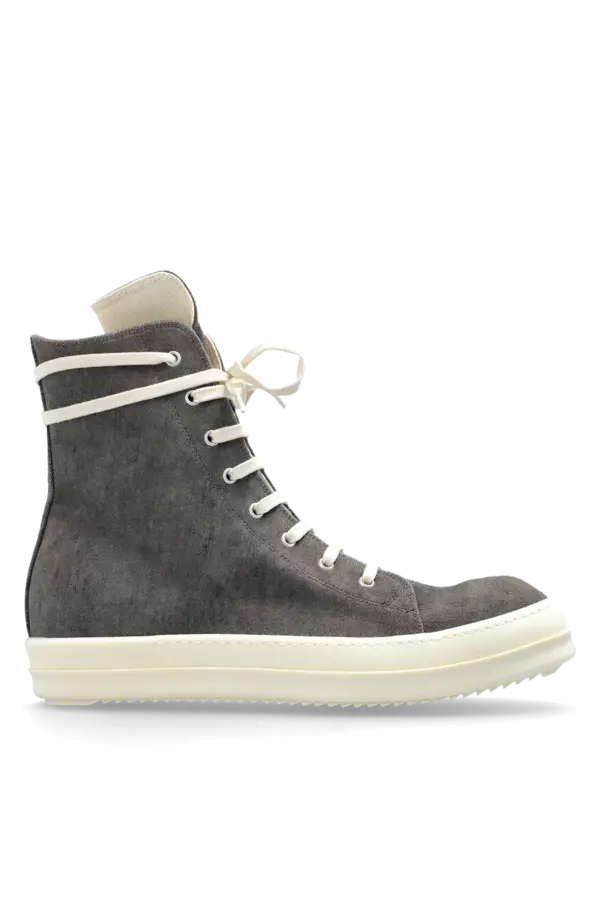 Rick Owens Vegan Sneaks High-top Sneakers - Grey