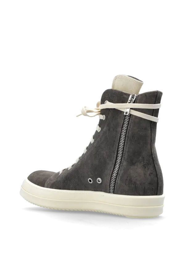 Rick Owens Vegan Sneaks High-top Sneakers - Grey
