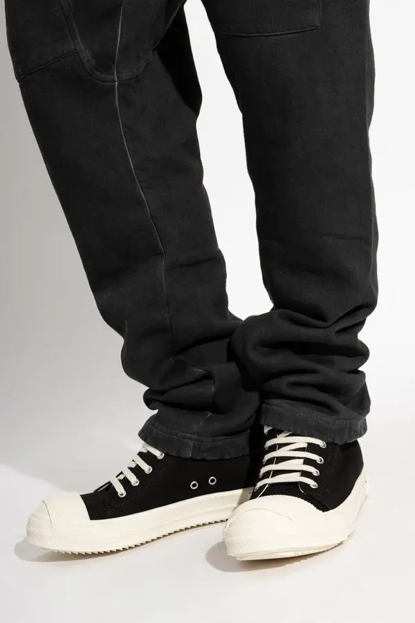 Rick Owens Low Top Canvas Sneakers