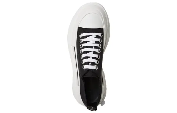 Alexander McQueen Tread Slick Lace Up Low 'black White