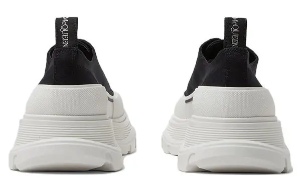 Alexander McQueen Tread Slick Lace Up Low 'black White