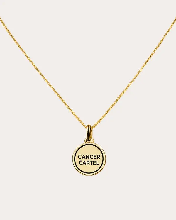 INCREDIBLE RISING 14k Yellow Cancer Cartel Pendant Necklace - Gold