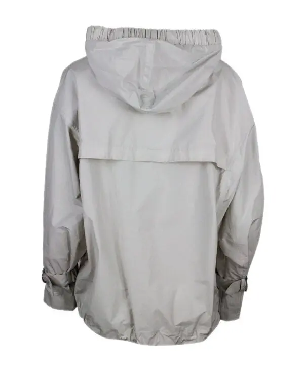 Brunello Cucinelli Long-sleeved Drawstring Hooded Jacket