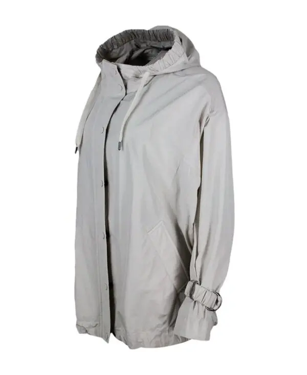 Brunello Cucinelli Long-sleeved Drawstring Hooded Jacket