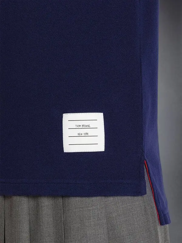 Thom Browne 4-bar Short Sleeve Polo