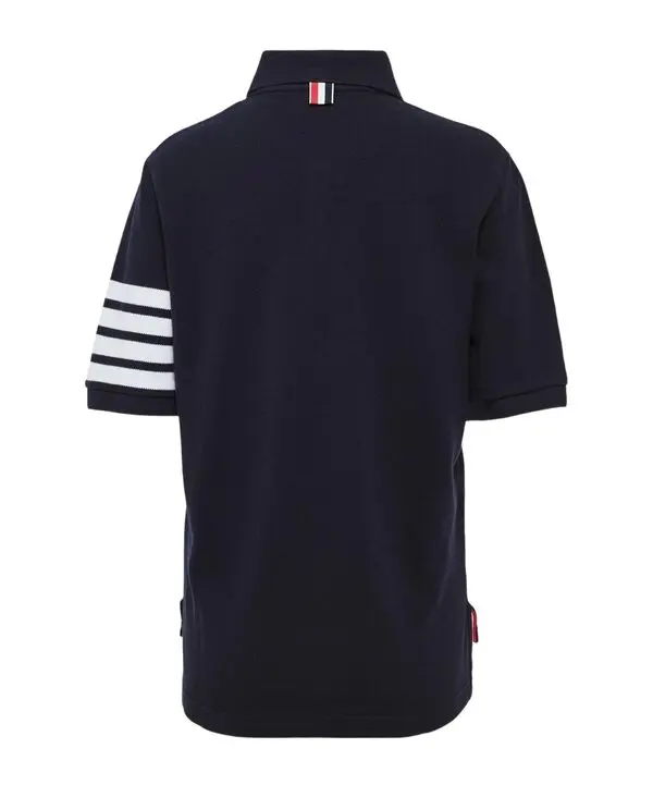 Thom Browne 4-bar Short Sleeve Polo