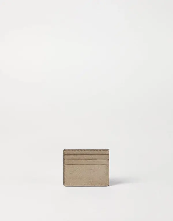 Brunello Cucinelli Suede Card Holder