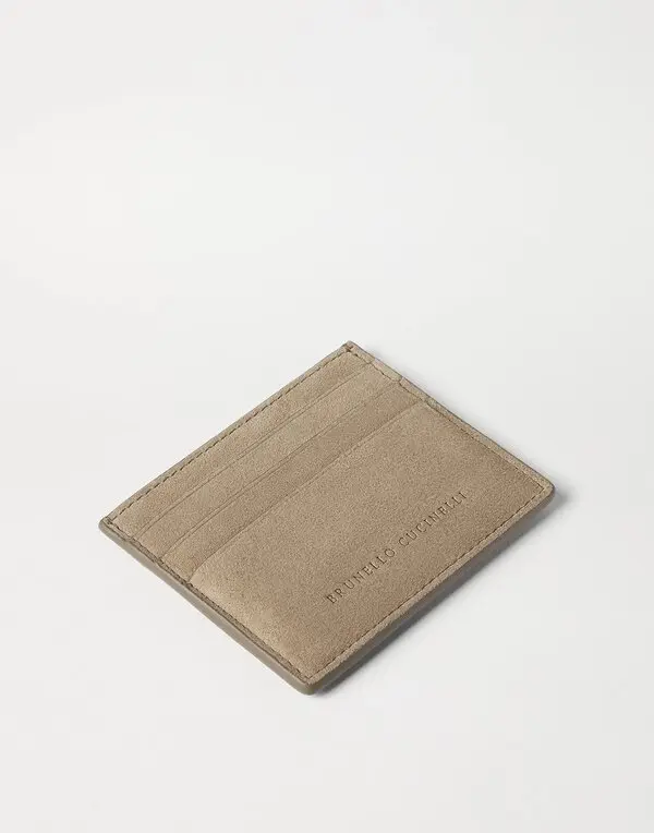Brunello Cucinelli Suede Card Holder