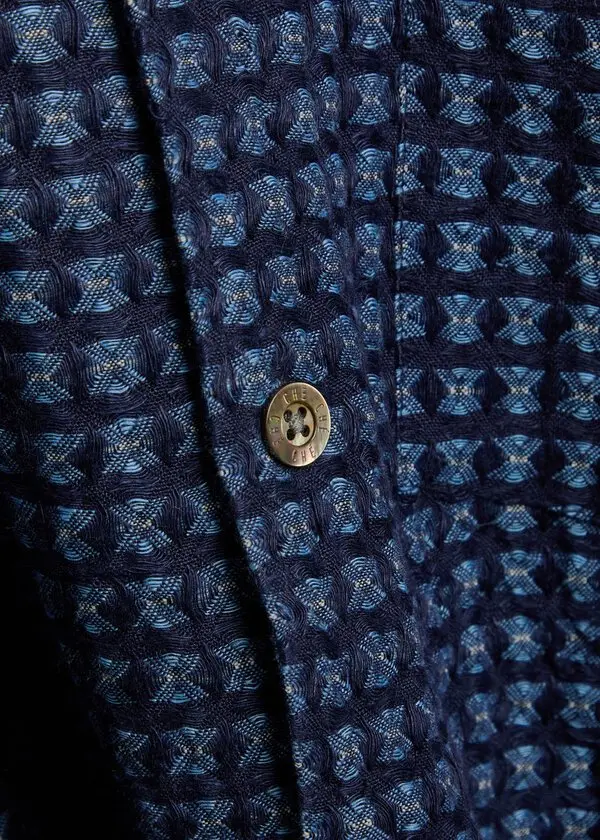 CHE Riita Textured Patterned Linen Shirt