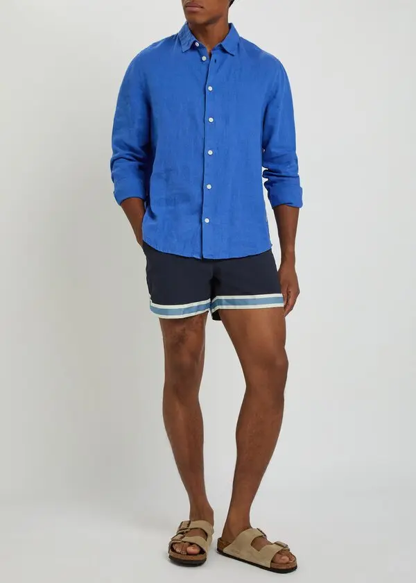CHE Baller Striped Poplin Swim Shorts