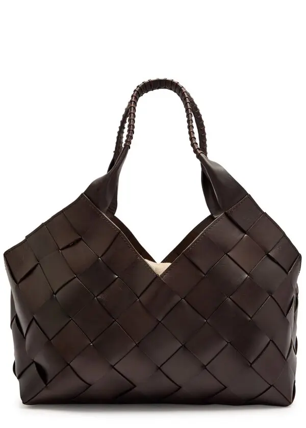 Dragon Diffusion Castello Large Woven Leather Tote Bag