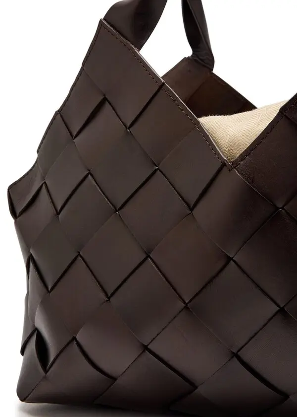 Dragon Diffusion Castello Large Woven Leather Tote Bag
