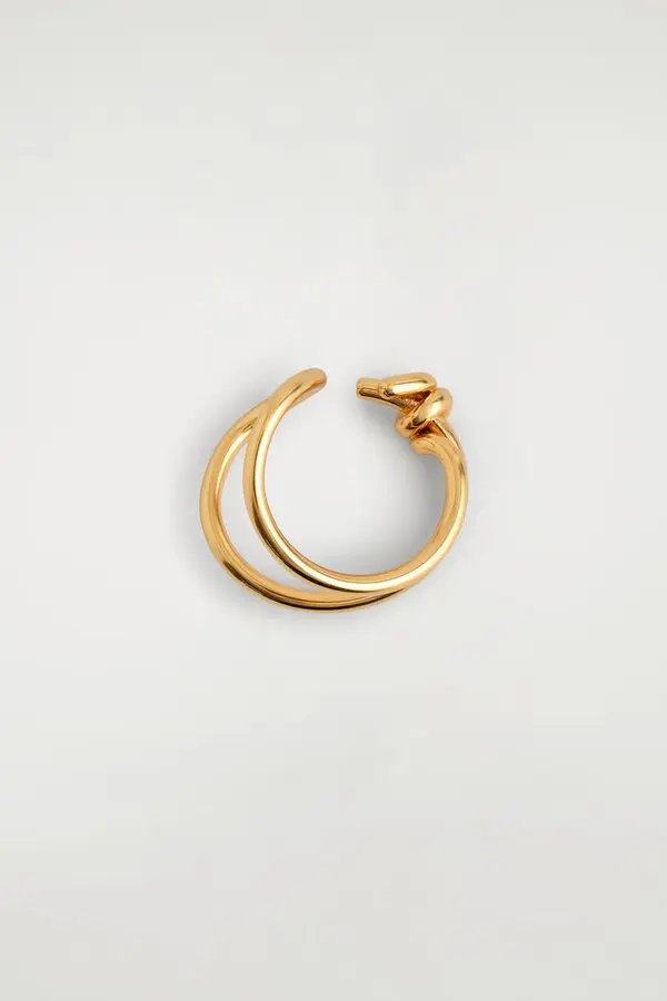 Cos Knotted Sculptural Ring - Gold