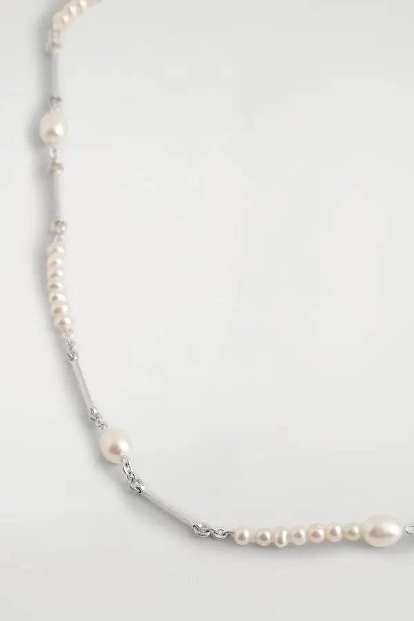 Cos Asymmetric Freshwater Pearl Necklace