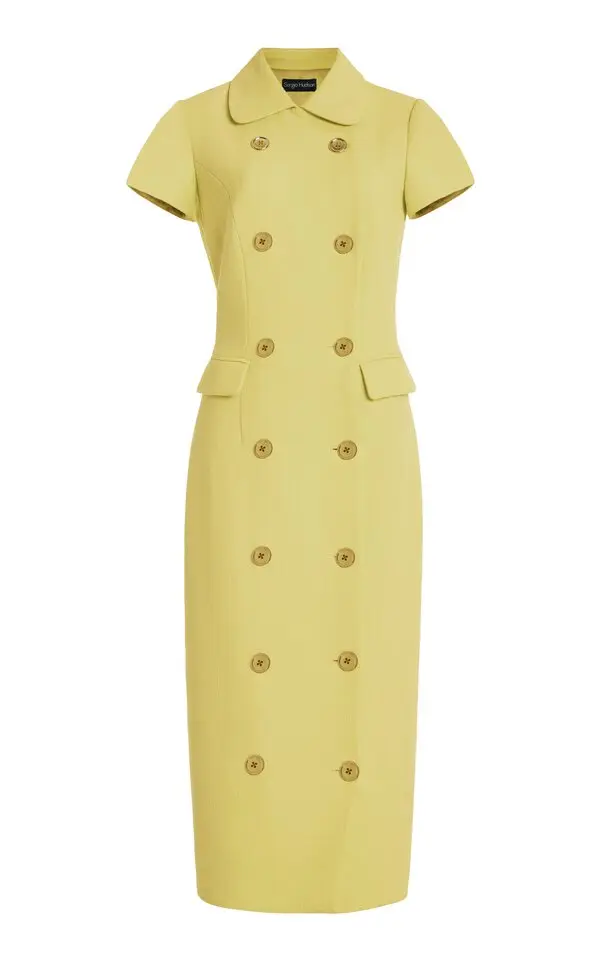 SERGIO HUDSON Double-breasted Blazer Dress