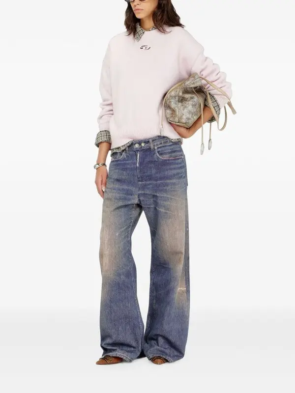 DIESEL® Logo Wool Blend Sweater