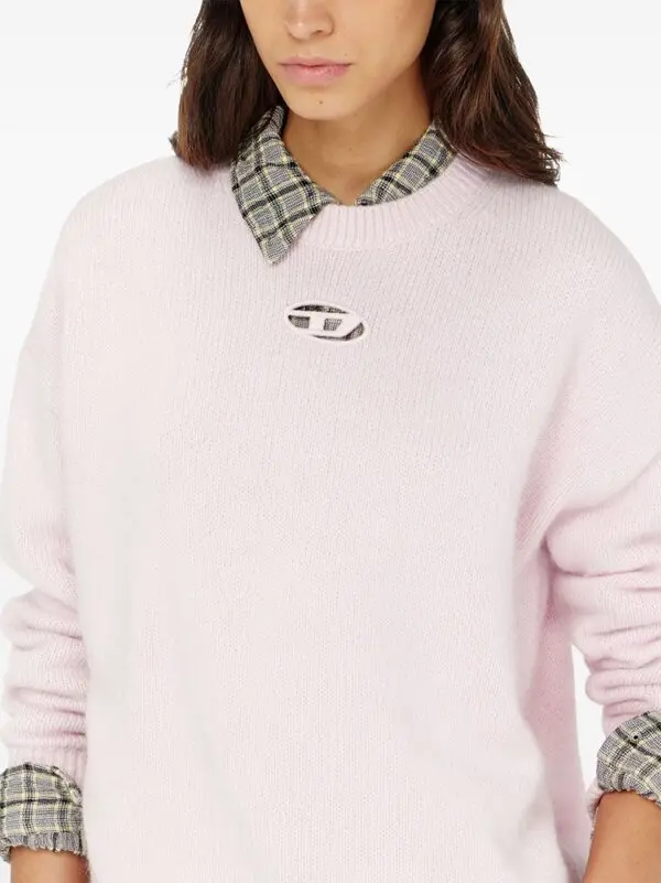 DIESEL® Logo Wool Blend Sweater