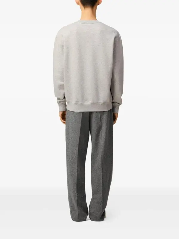 AMI Paris De Coeur Cotton Sweatshirt - Grey