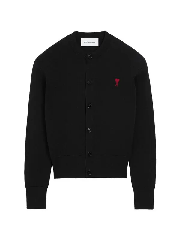 AMI Paris De Coeur Wool Cardigan