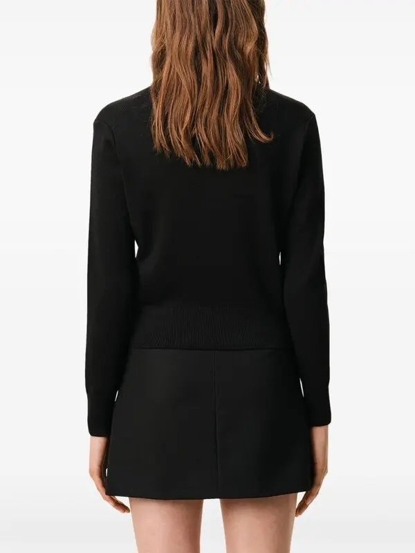 AMI Paris De Coeur Wool Cardigan