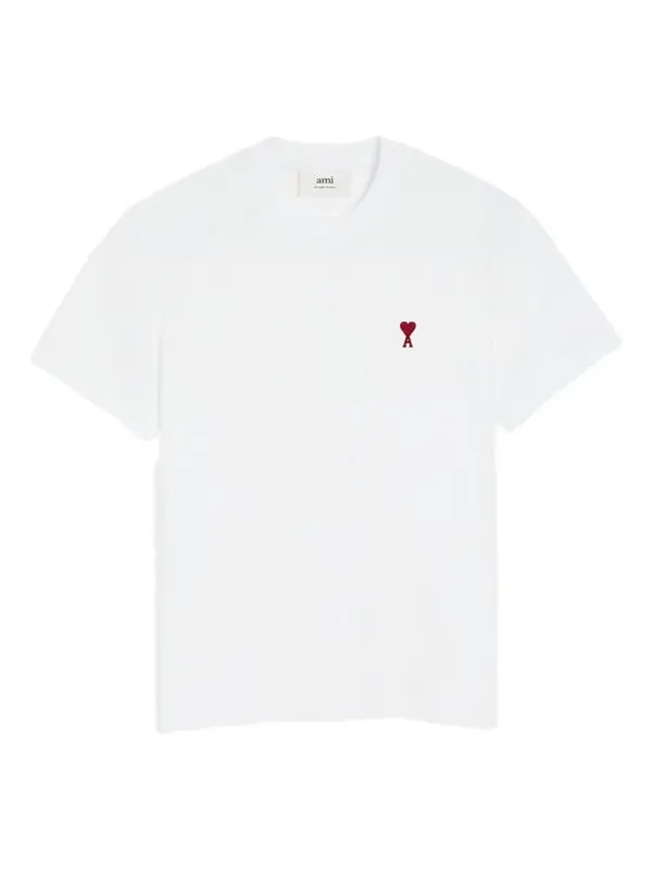 AMI Paris De Coeur Cotton T-shirt - White
