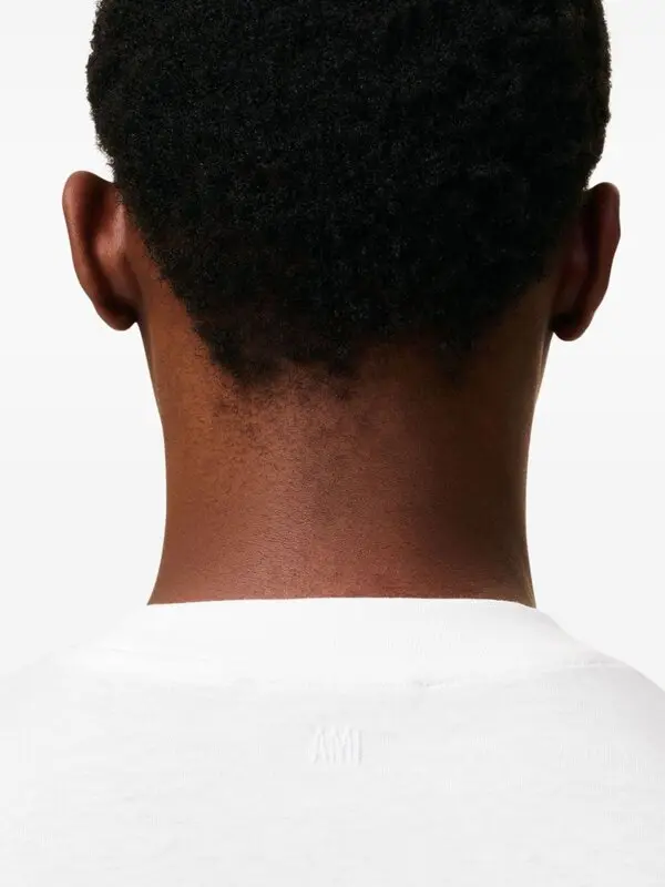 AMI Paris De Coeur Cotton T-shirt - White