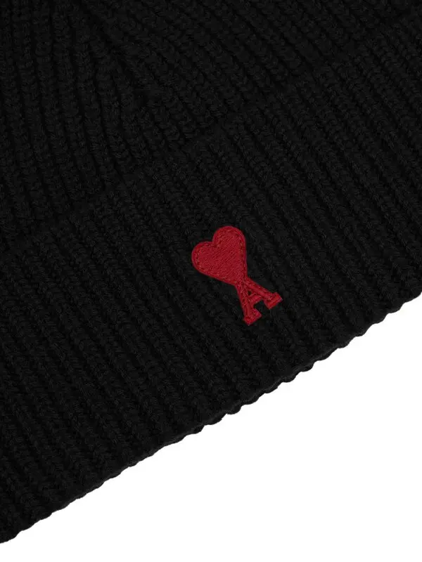 AMI Paris Wool Beanie Hat