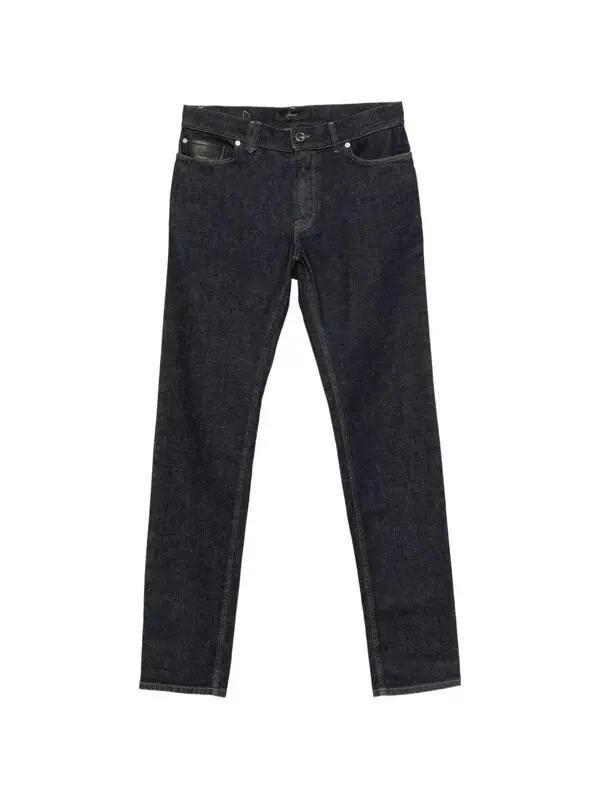 Brioni Cotton And Cashmere Denim Jeans
