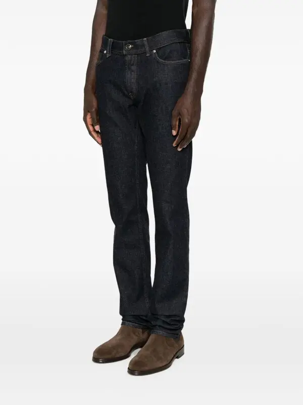 Brioni Cotton And Cashmere Denim Jeans