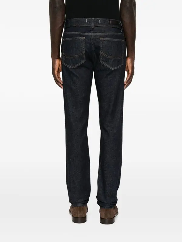 Brioni Cotton And Cashmere Denim Jeans