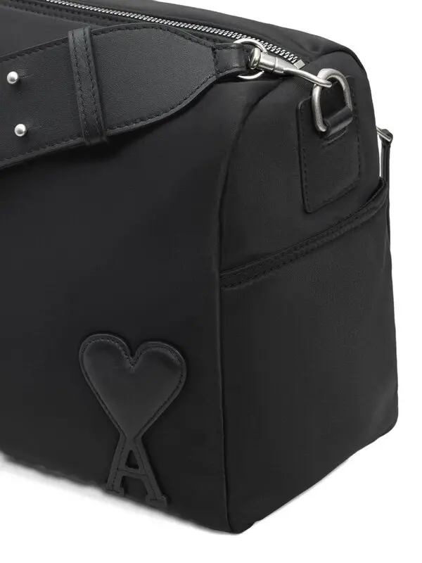 AMI Paris Marcel Large Nylon Shoulder Bag