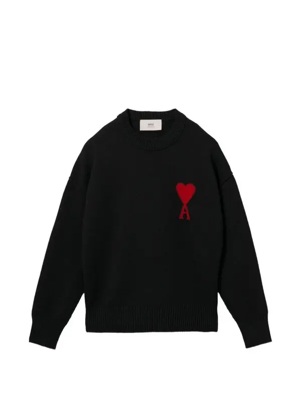 AMI Paris De Coeur Wool Sweater