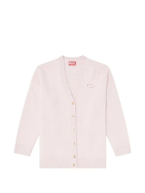 DIESEL® Logo Wool Blend Cardigan