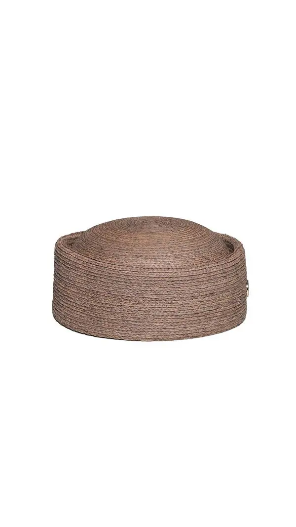 LE TRAP Lopud Raffia Pillbox Hat