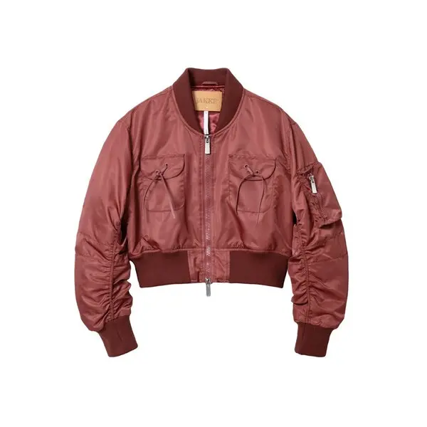 JAKKE Lola Bomber Jacket Burgundy
