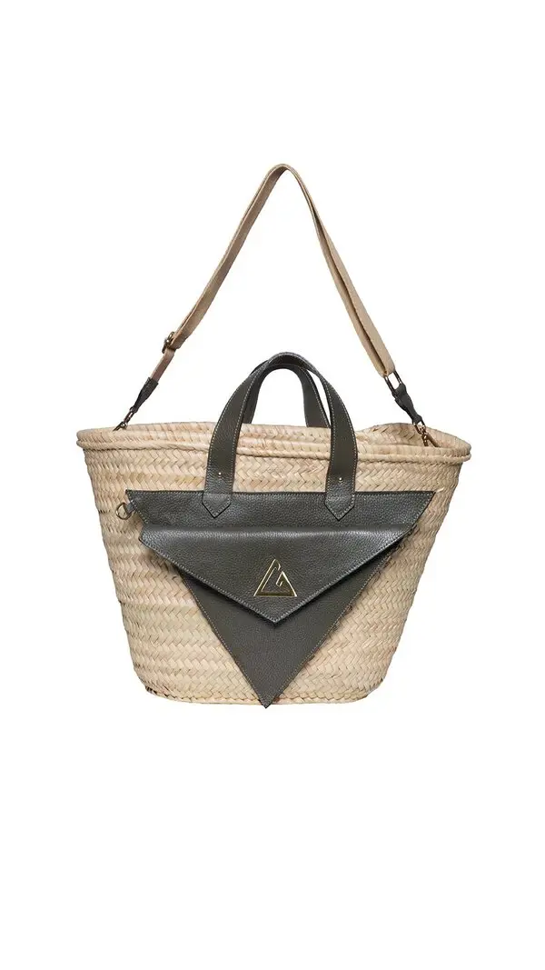 LE TRAP Woven Basket With Removable Clutch