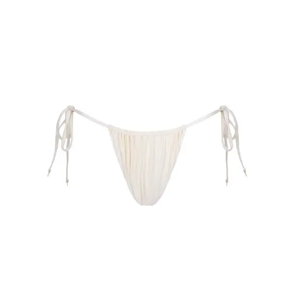 THAYNNE SWIMWEAR Trancoso Bikini Bottom Cream Pearl